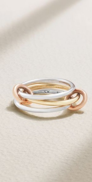 SPINELLI KILCOLLIN - Solarium set of three 18-karat yellow and rose ...