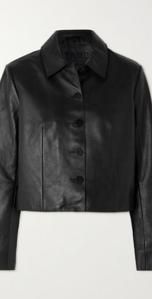 STAUD - Marino cropped leather jacket