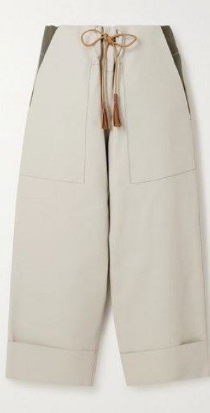 THANK YOU HAVE A GOOD DAY - Project leather wide-leg pants