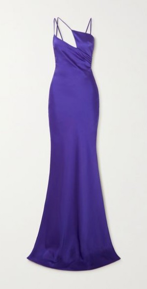 THE ATTICO - Melva cutout satin maxi dress
