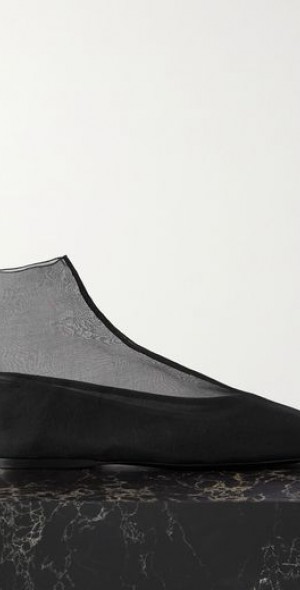 THE ROW - Nymph layered organza ballet flats