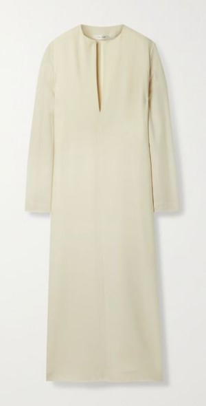 THE ROW - Simona wool-twill maxi dress