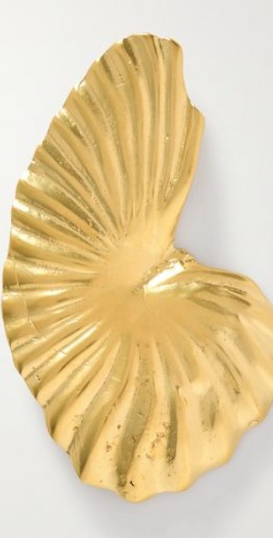 THE YSSO - Birth of Venus gold-plated brooch