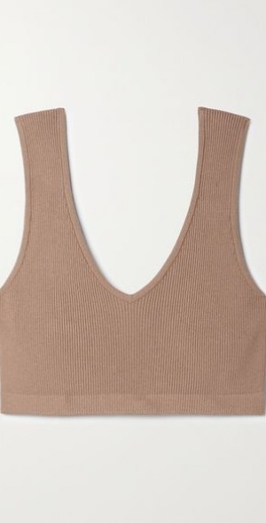 ZEYNEP ARCAY - Ribbed-knit bra top