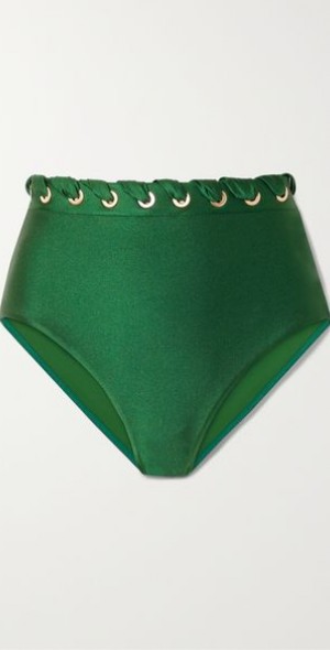 ZIMMERMANN - Devi eyelet-embellished bikini briefs