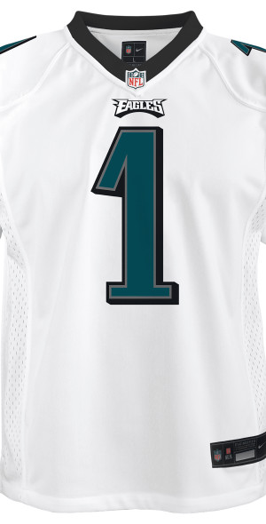 Nike - Jalen Hurts Philadelphia Eagles Big Kids' Dri-FIT NFL Football Jersey in White ...