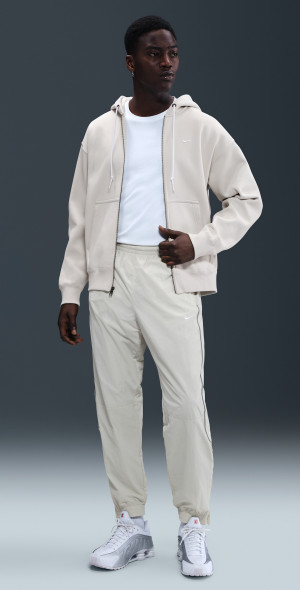 Nike - Men's Solo Swoosh Track Pants in Grey | FB8620-072