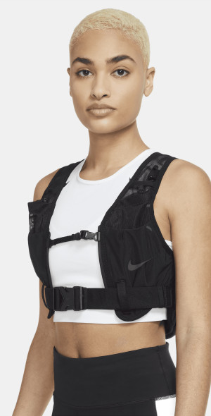 Nike - Unisex Transform Packable Running Vest in Black, Size: M/L ...