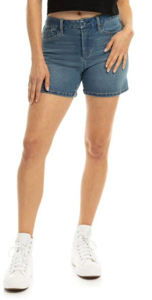 1822 Denim - Better Butter High Waist Denim Shorts in Frida