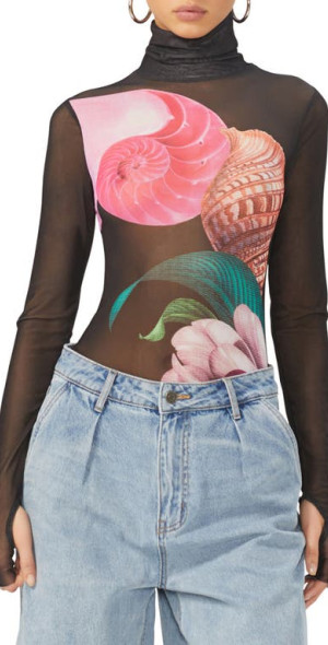 turtleneck inside shell