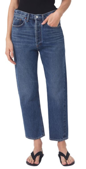 AGOLDE - '90s Crop Relaxed Organic Cotton Jeans in Range
