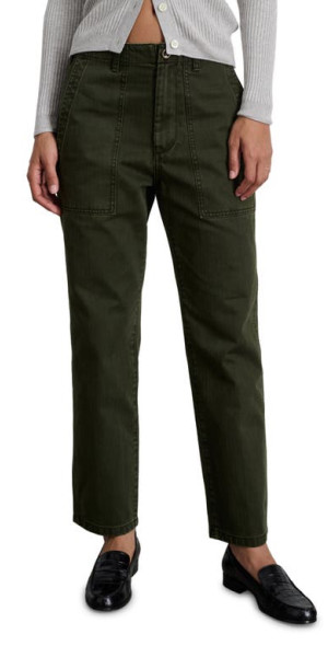 Alex Mill - Neil Herringbone High Waist Straight Leg Utility Pants in ...