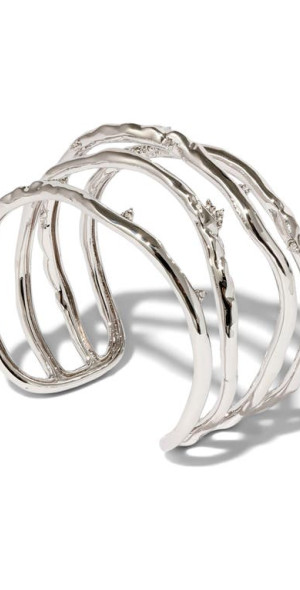 Alexis Bittar - Brut Crystal Thorn Orbital Bangle Bracelet in Silver Crystals at Nordstrom