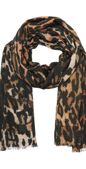 AllSaints - Anita Oblong Scarf in Natural Multi