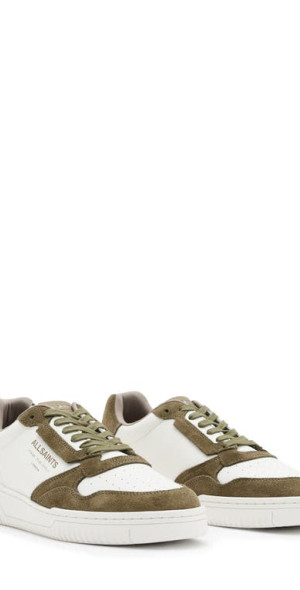 AllSaints - Regan Low Top Sneaker in White/Khaki at Nordstrom