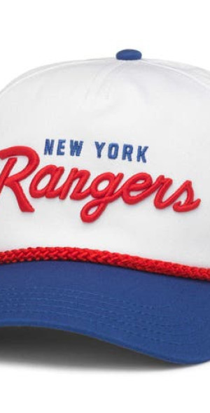 American Needle - Men's White/Blue New York Rangers Roscoe Washed Twill ...