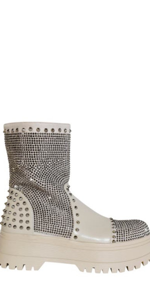 AZALEA WANG - Lloyd Platform Bootie in Bone