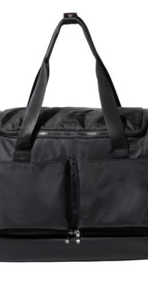 BAGGALLINI - Deluxe Fifth Avenue Weekender Bag in Black Twill at Nordstrom