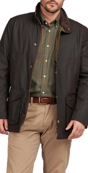 Barbour - Hereford Waxed Cotton Jacket in Rustic at Nordstrom