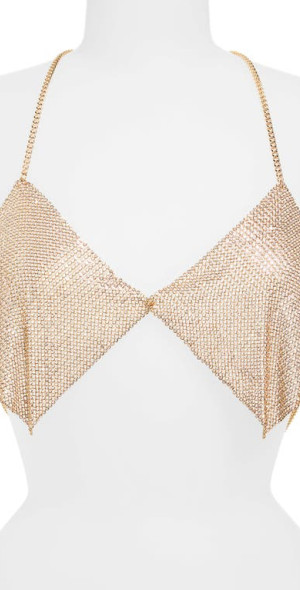 BP. - Chainmail Bra Top in Gold at Nordstrom