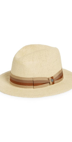 Brixton - Roma Straw Fedora in Natural at Nordstrom