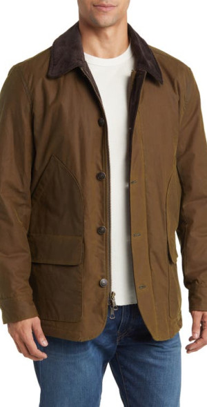 Brooks Brothers - Waxed Cotton Chore Jacket in Olive Green