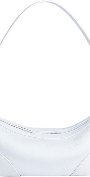 By Far - Mini Amira Leather Shoulder Bag in White at Nordstrom