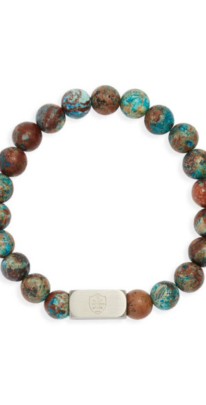CLIFTON WILSON - Men's Green Stone Bead Bracelet at Nordstrom