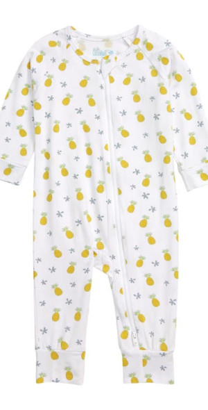 Coco Moon - Pineapple Print Romper in Yellow at Nordstrom
