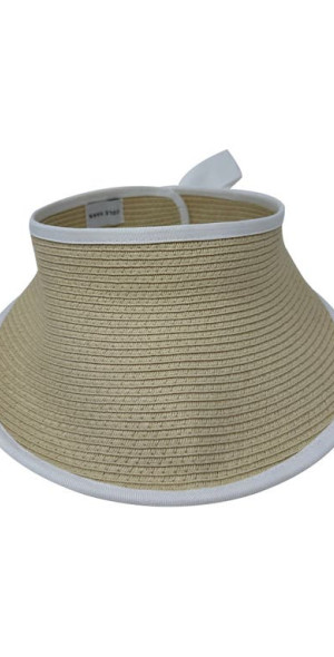 Cole Haan - Packable Straw Visor in Natural