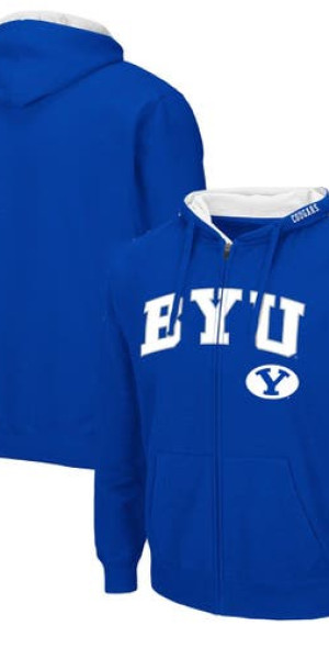 COLOSSEUM - Men's Colosseum Royal BYU Cougars Arch & Team Logo 3.0 Full-Zip Hoodie at Nordstrom