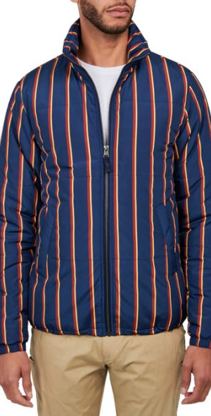 CONSTRUCT - Stripe Puffer Jacket in Multi at Nordstrom, Size Small