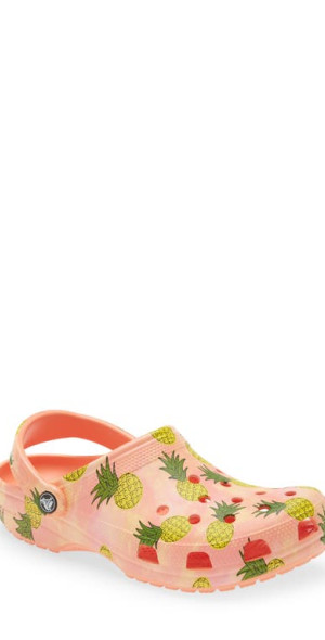 CROCS - Classic Retro Resort Clog in Papaya/Multi at Nordstrom