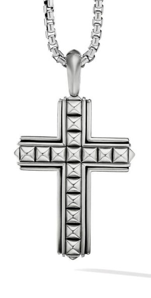 David Yurman - Pyramid Cross in Silver at Nordstrom