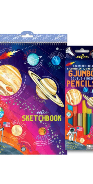 eeBoo - Solar System Sketchbook Bundle in Red at Nordstrom