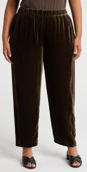 Eileen Fisher - Velvet Lantern Ankle Pants in Wren at Nordstrom, Size 1X