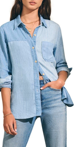 Faherty - Tried & True Patchwork Button-Up Shirt in Tried And True Multi