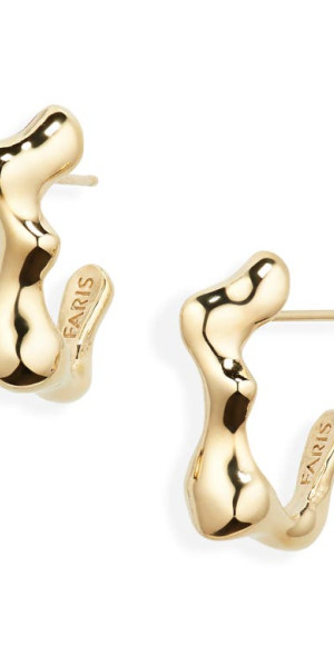 FARIS - Seep Small Hoop Earrings in Gold