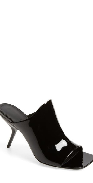 FERRAGAMO - Era Peep Toe Slide Sandal in Black