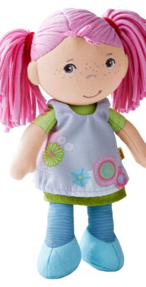 HABA - Soft Doll Beatrice 8" - First Baby Doll with Pink Pigtails for ...