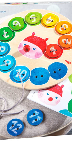 HABA - Threading Game Counting Rainbow Caterpillar in Multi at Nordstrom