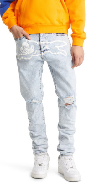 ICECREAM - Cone Straight Leg Jeans in Blueberry