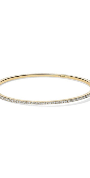 Ippolita - Stardust Pavé Diamond Hinged Bangle in 18Kyg