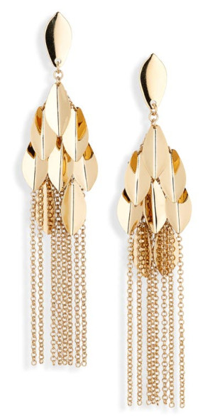 Isabel Marant - Leaf Fringe Drop Earrings in Dore at Nordstrom