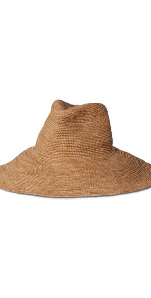 Janessa Leoné - Waverly Wide Brim Packable Straw Hat in Sand