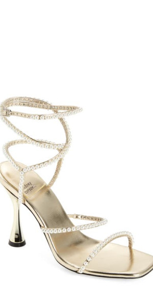 Jeffrey Campbell - Pearlette Strappy Sandal in Gold Combo at Nordstrom
