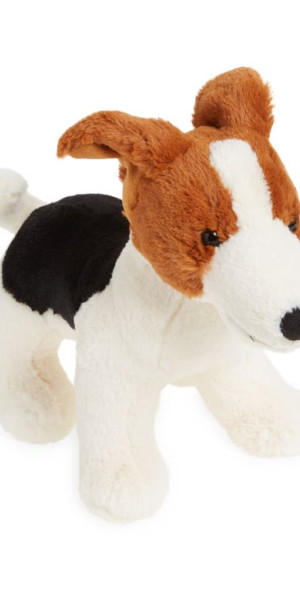 Jellycat - Albert Jack Russell Terrier Stuffed Animal in White Multi