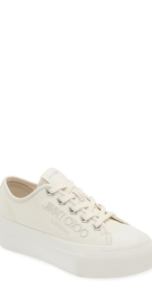 Jimmy Choo - Palma Maxi Platform Sneaker in Latte at Nordstrom