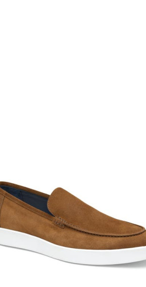 JOHNSTON & MURPHY COLLECTION - Bolivar Moc Toe Slip-On Sneaker in Snuff ...
