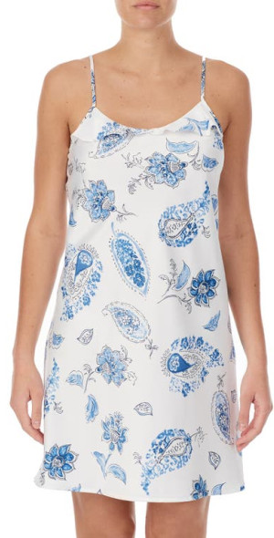 Lauren Ralph Lauren - Ruffle Floral Chemise in Ivryprt at Nordstrom
